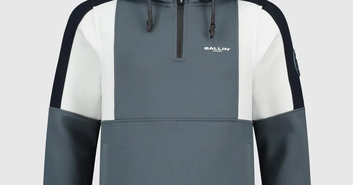 BALLIN Hoodie Sport Mid blue | Kindermodehuis.nl