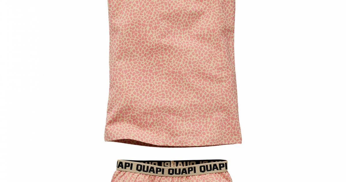Quapi ondergoed set Aop pink animal | Kindermodehuis.nl