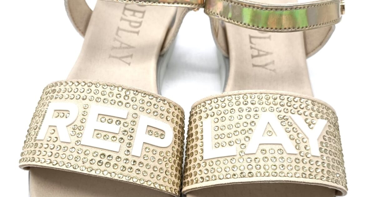 Replay SANDAL DIAMONDS gold | Kindermodehuis.nl